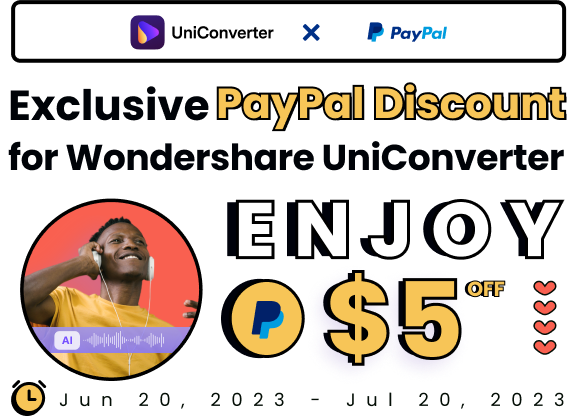 PayPal Discount for Wondershare UniConverter